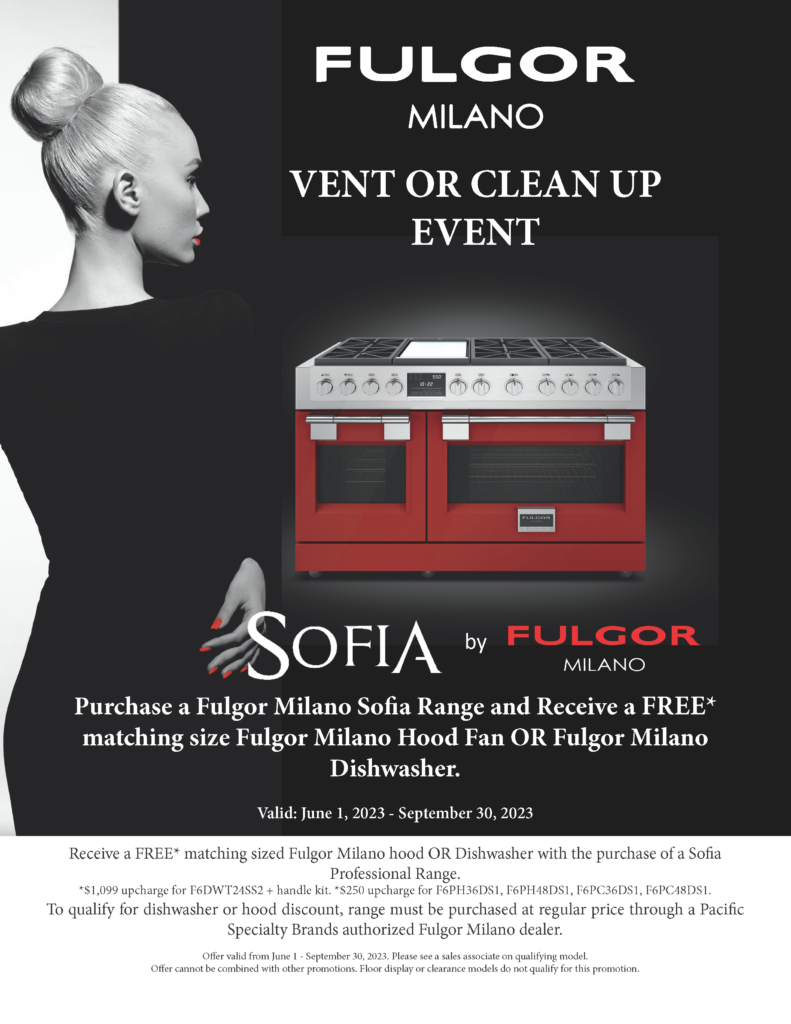 Fulgor Milano Appliances - Unique Italian Style - Pacific Specialty Brands